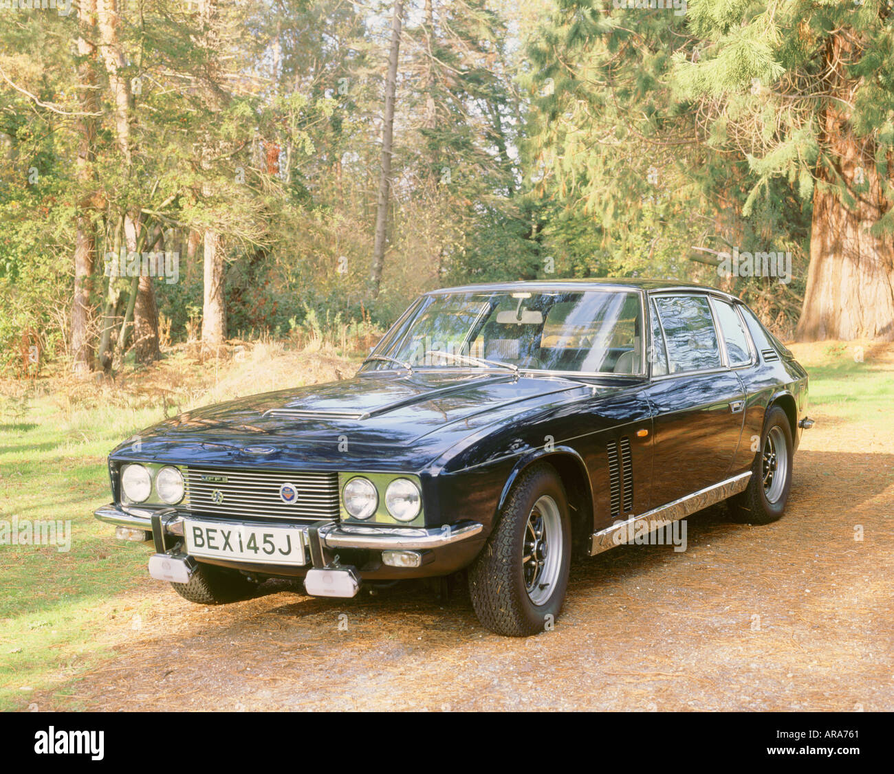 Jensen interceptor blue hi-res stock photography and images - Alamy