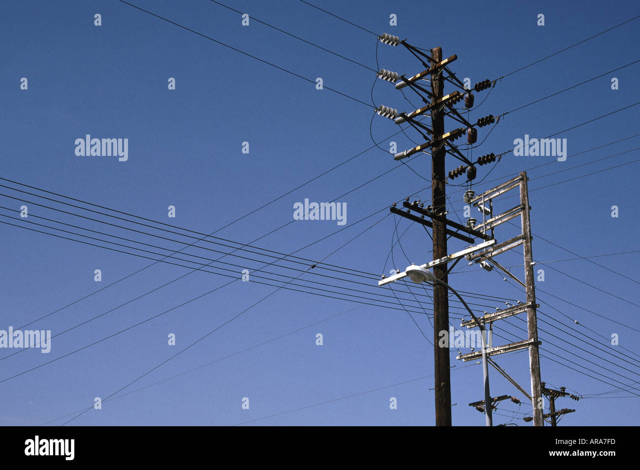 Wires and cables intersecting Stock Photo - Alamy