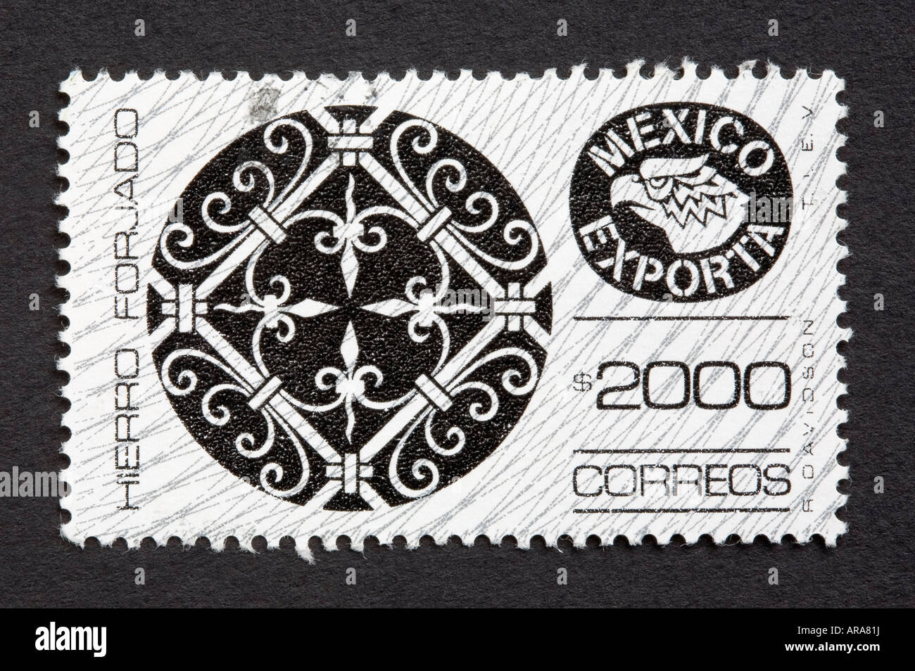 Mexican postage stamp Stock Photo - Alamy