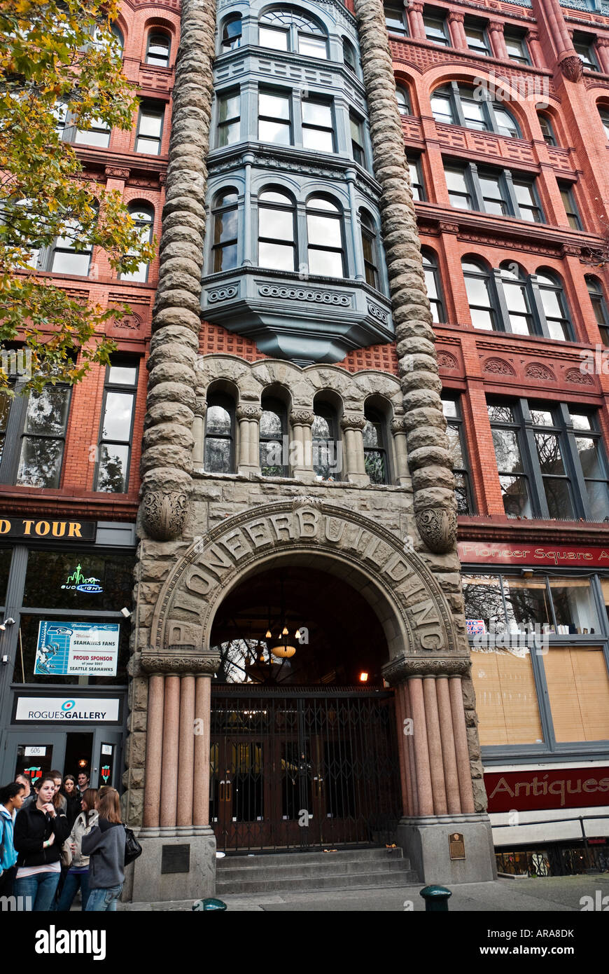 Pioneer Building at Pioneer Square Seattle Washington Stock Photo - Alamy