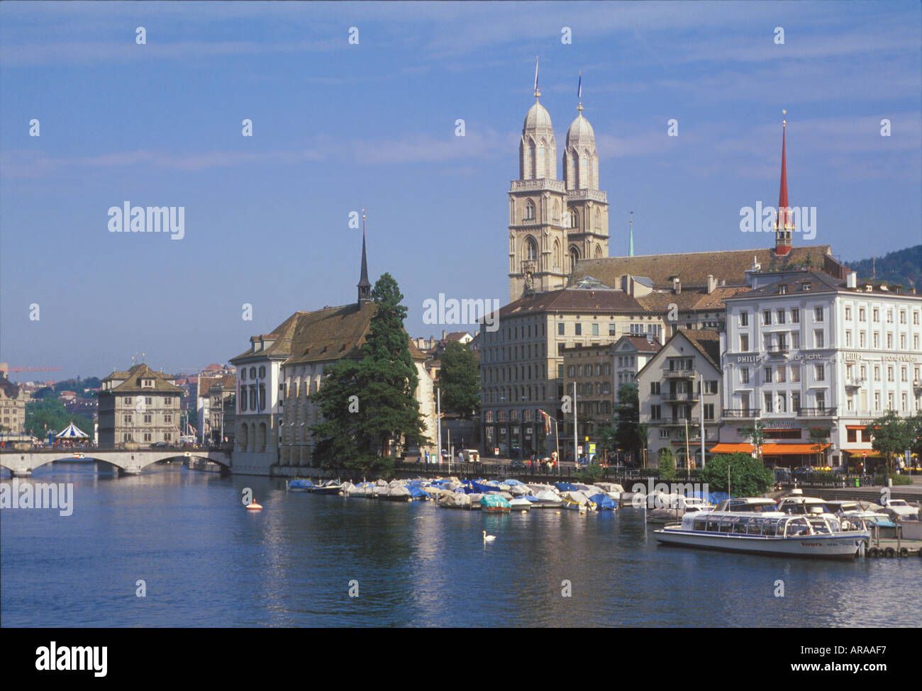 River Limmat, Zurich Switzerland Stock Photo - Alamy