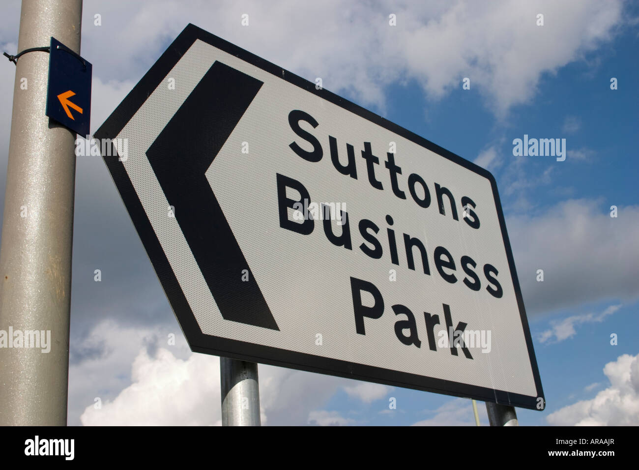 Directional road sign for Suttons Business Park in Reading Berkshire ...