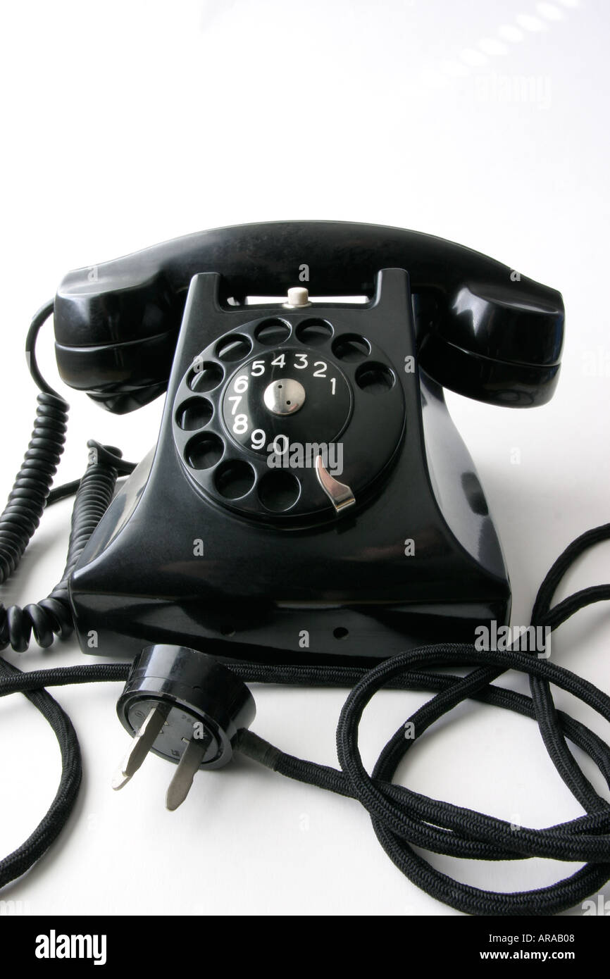Vintage black telephone numbers hi-res stock photography and images - Alamy