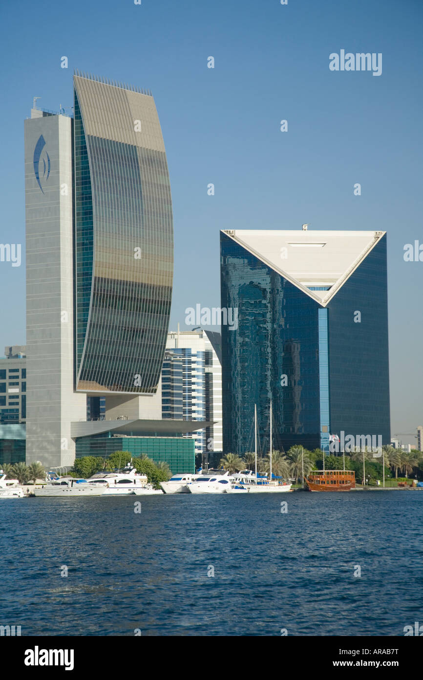 National Bank of Dubai and Dubai Chamber of Commerce buildings, Dubai ...