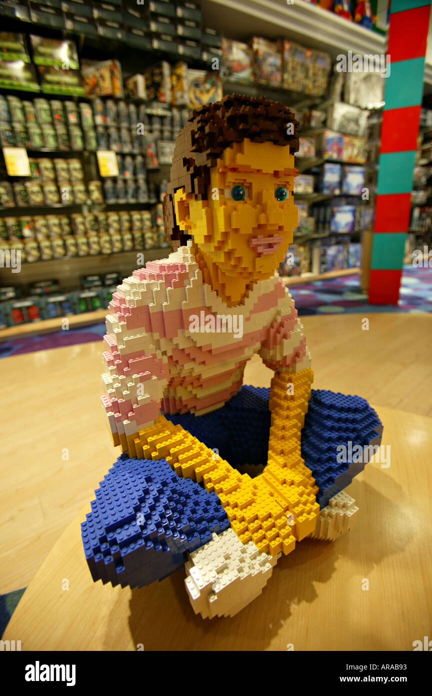 Lego kid boy toy store sitting hi-res stock photography and images - Alamy