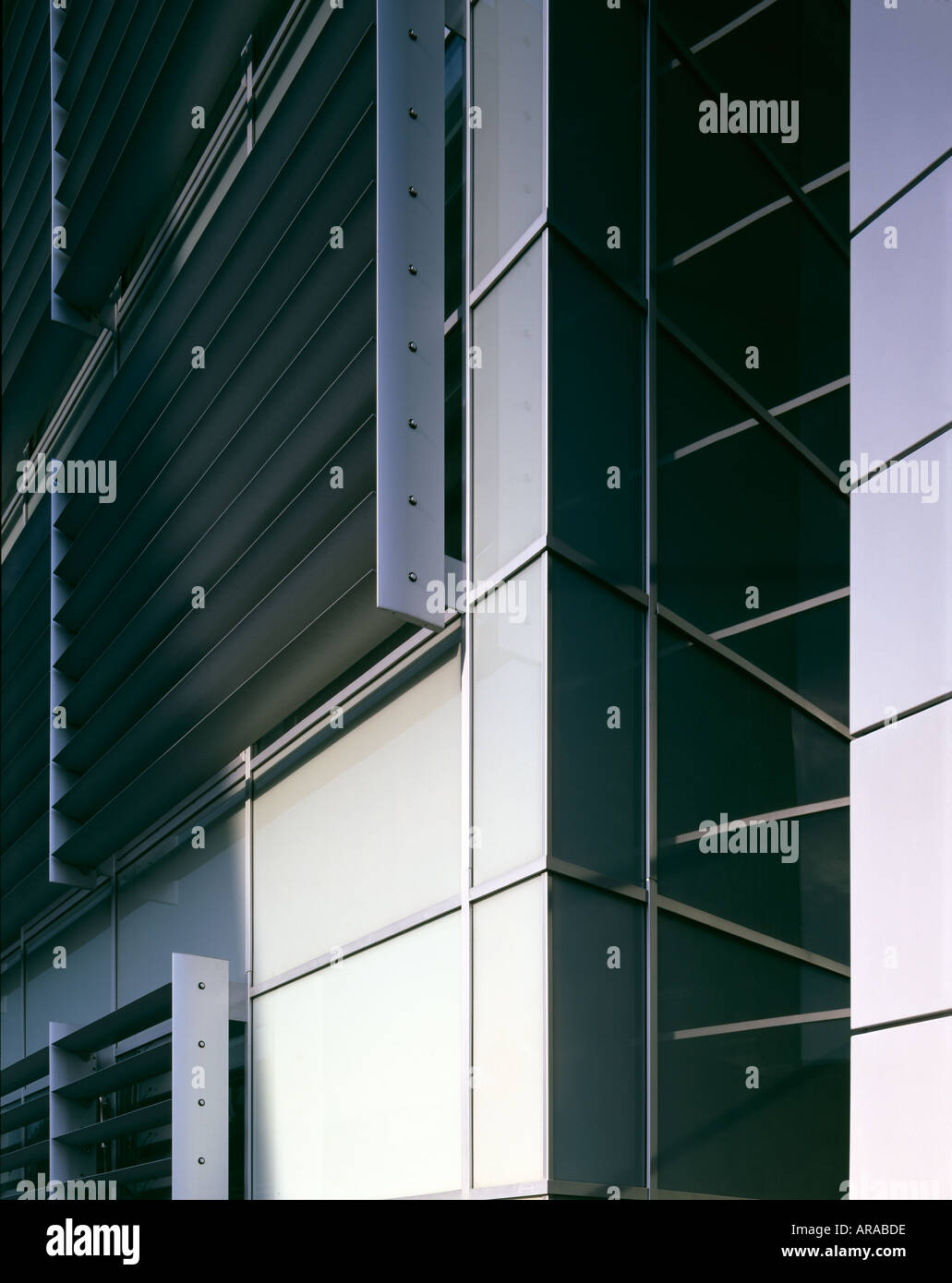 Duisburg, Microelectronic Park, Germany. Detail of high-tech steel ...