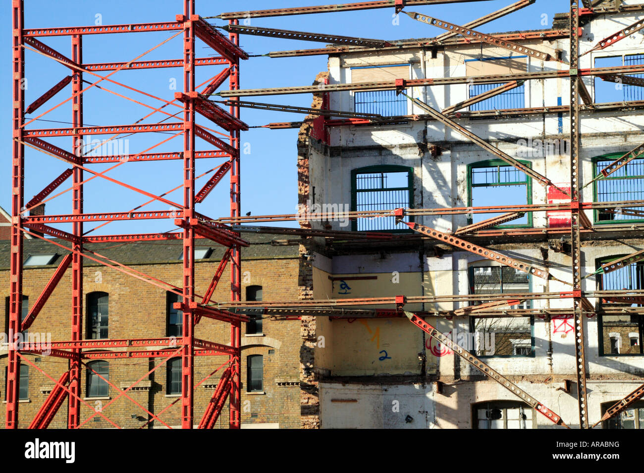 Preserving the shell of the Old Seager Gin Distillery, Deptford Stock ...