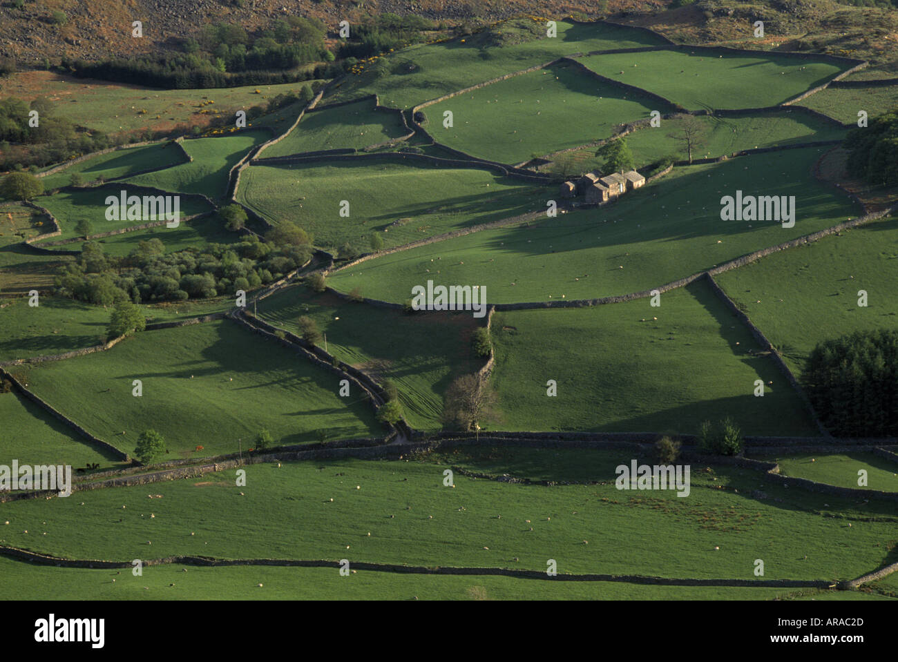 Eskdale Farm from Little Barrow Cumbria Stock Photo - Alamy