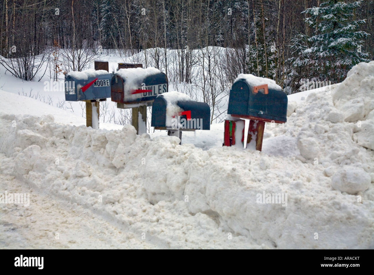 Covered mailboxes hi-res stock photography and images - Alamy