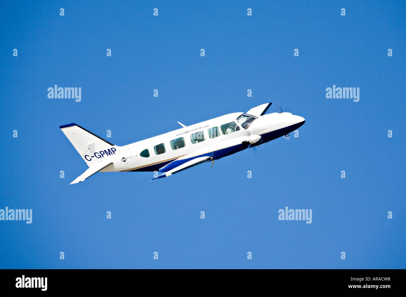 Sightseeing tourist light aircraft over Long Beach Pacific Rim national ...