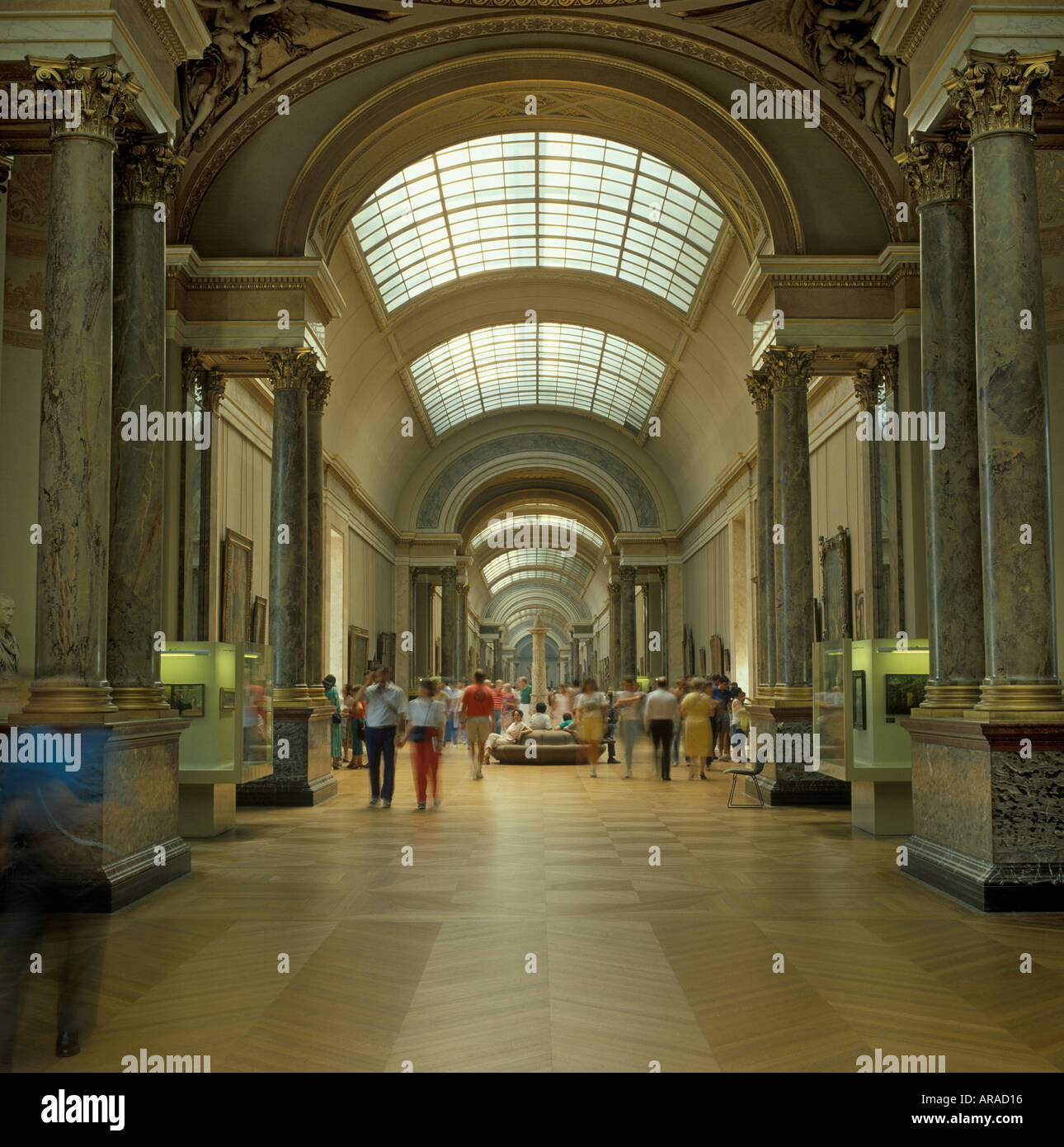 Interior louvre museum hi-res stock photography and images - Alamy