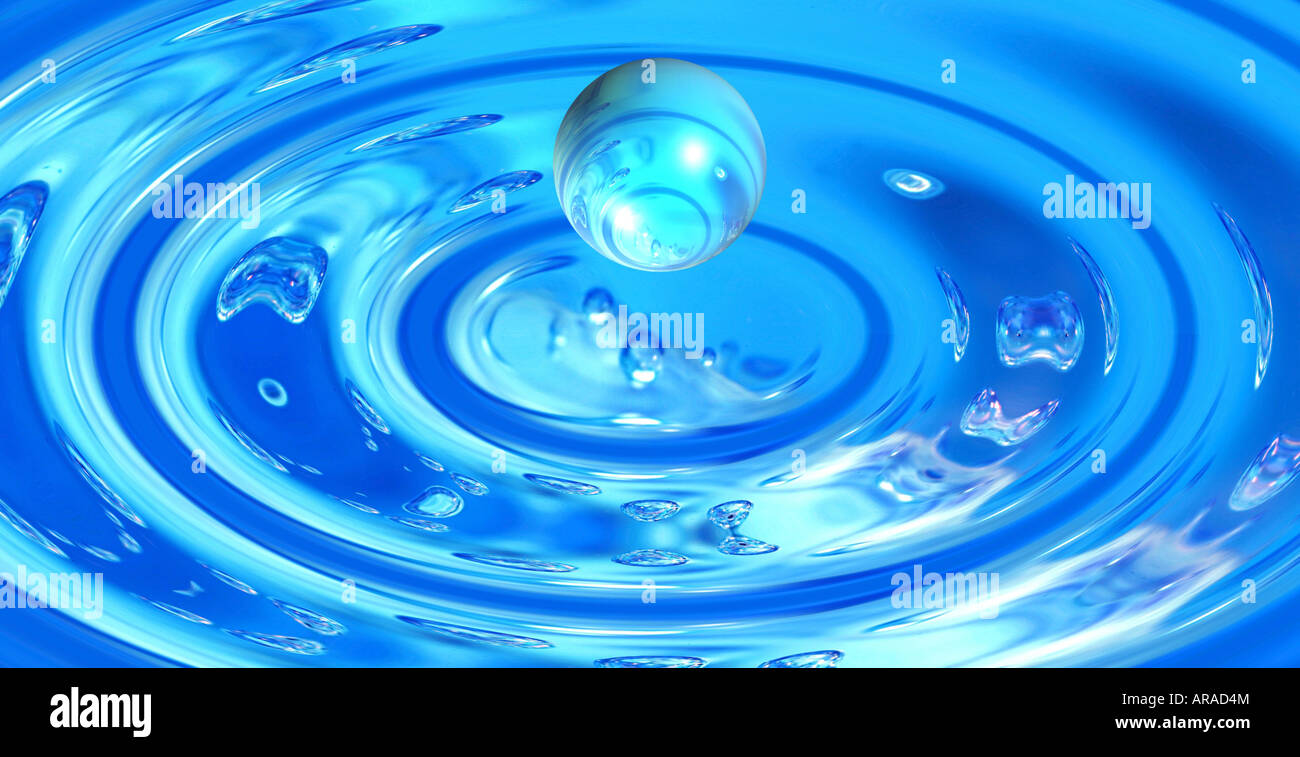blue water bubbles Stock Photo - Alamy