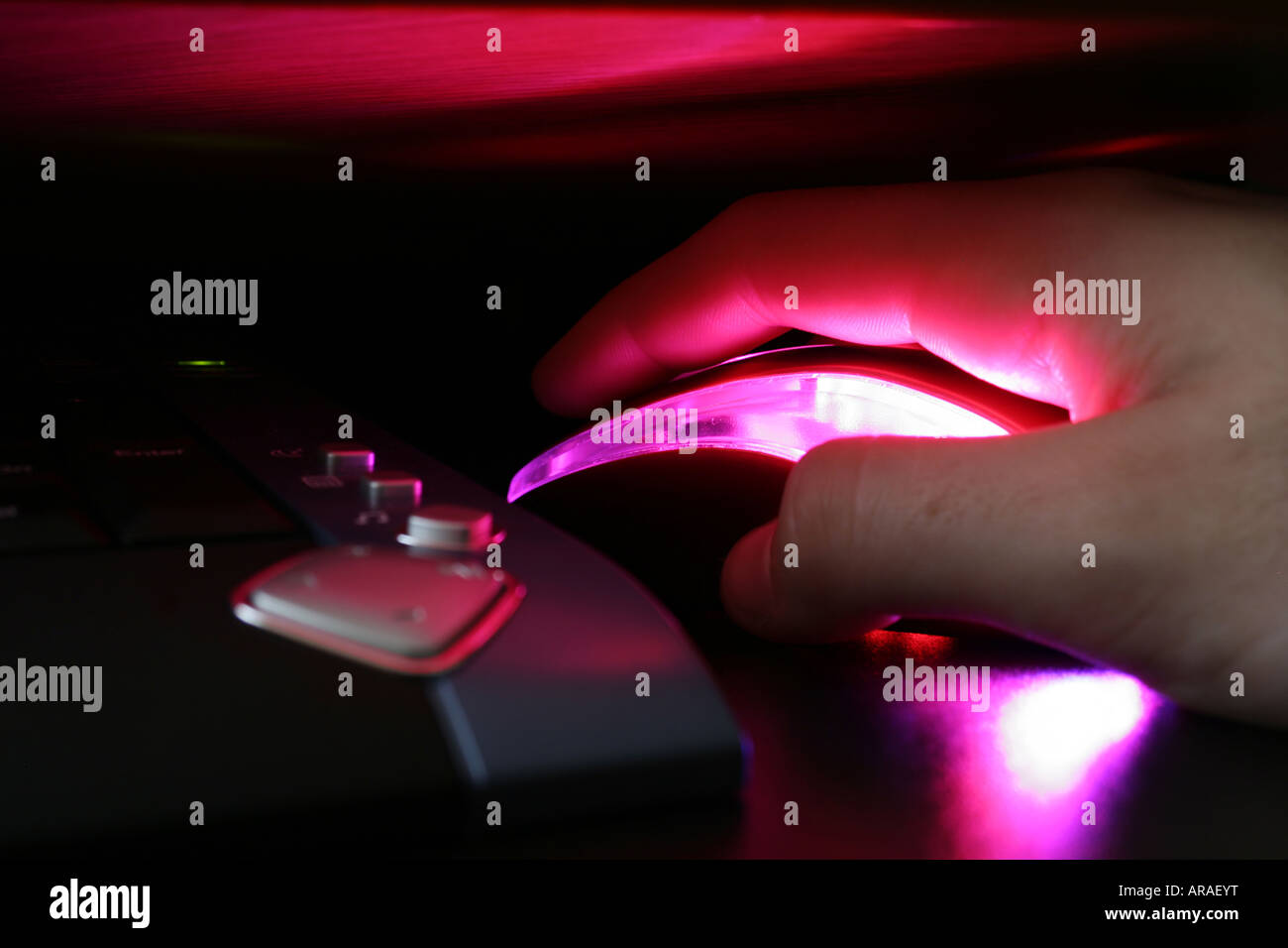 working with computer Stock Photo - Alamy
