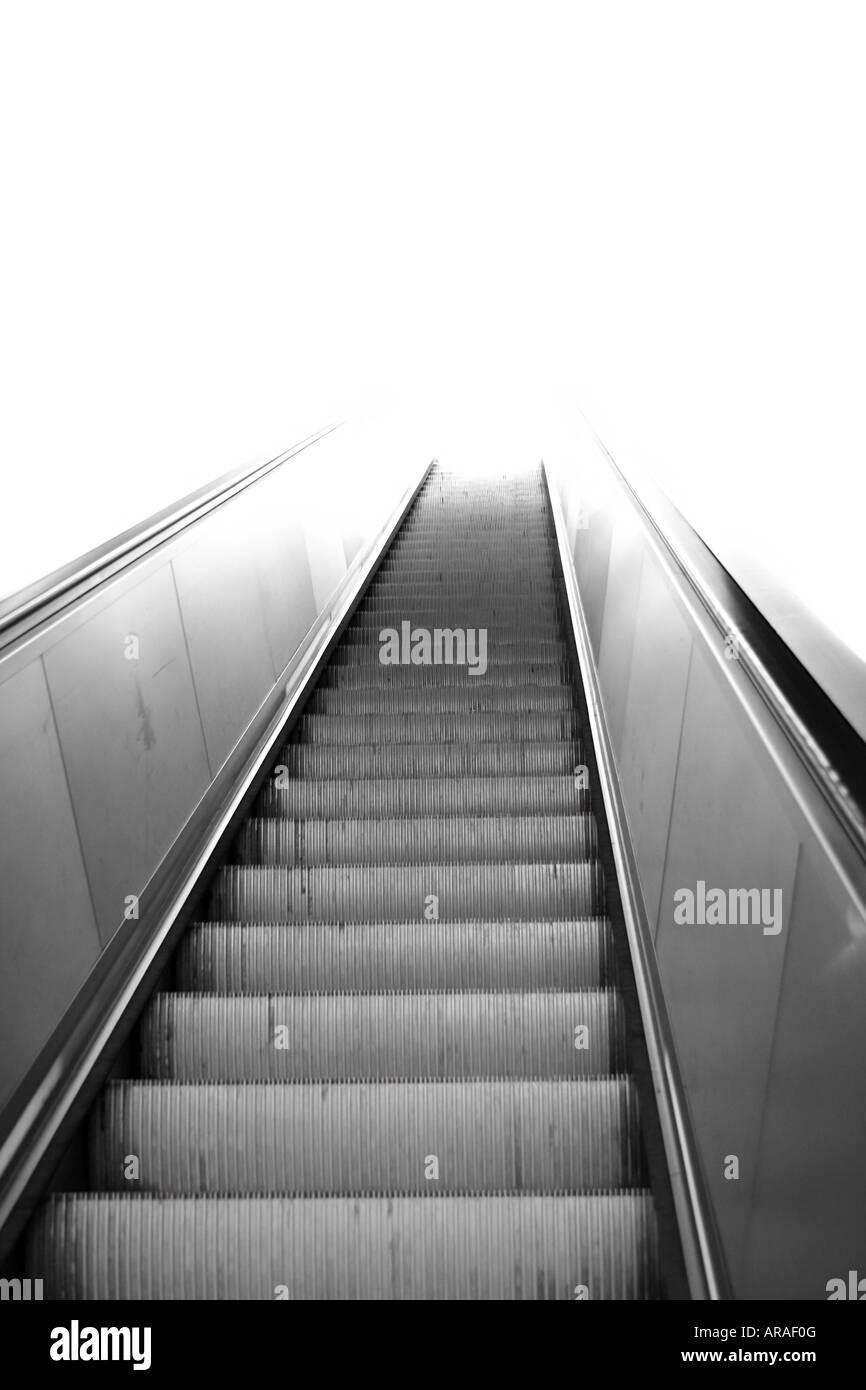 Escalator escalators Black and White Stock Photos & Images - Alamy