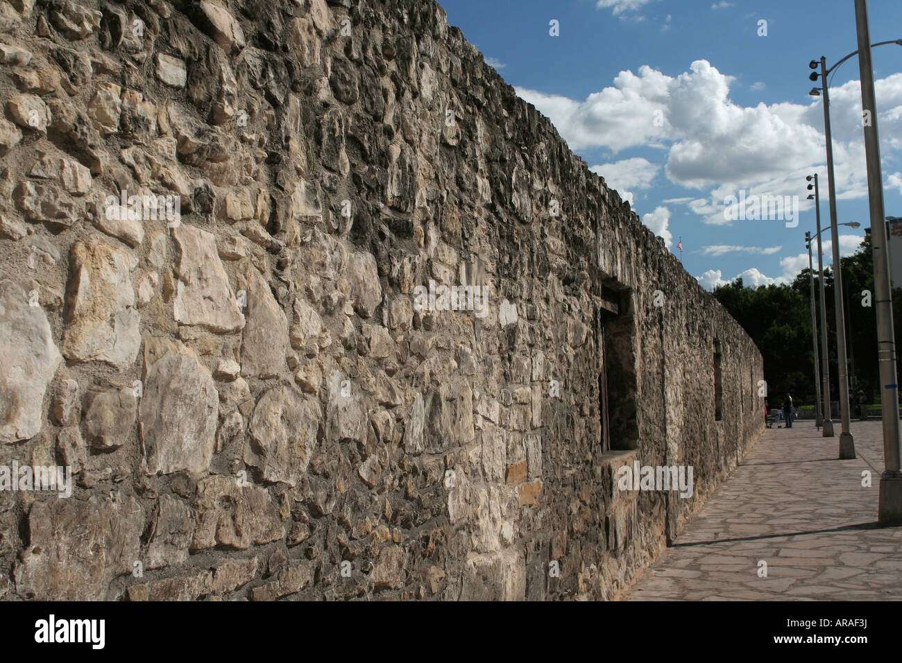 Wall, The Alamo Stock Photo - Alamy