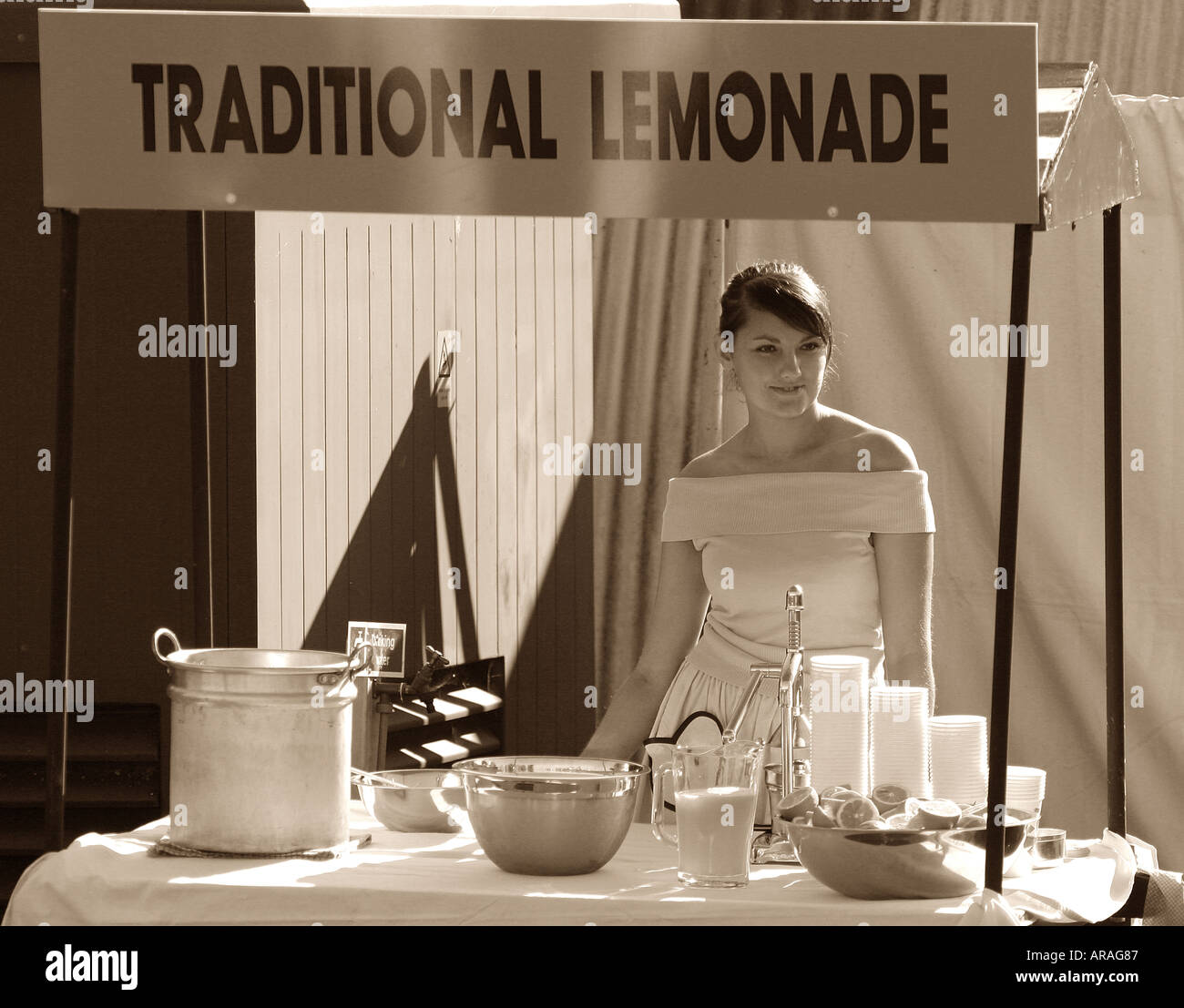 Traditional Lemonade at Goodwood Revival Stock Photo - Alamy