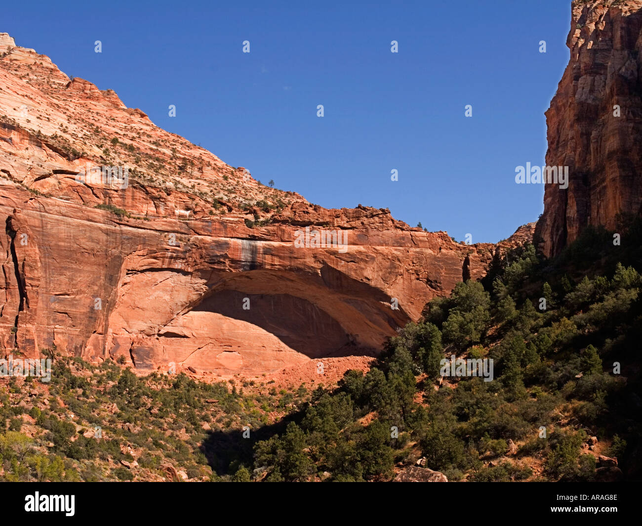Zion National Park Great Arch Stock Photo - Alamy