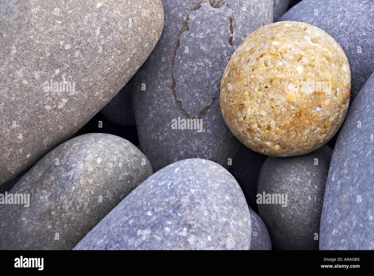 Pebbles in Sandymouth Beach Cornwall UK Stock Photo - Alamy