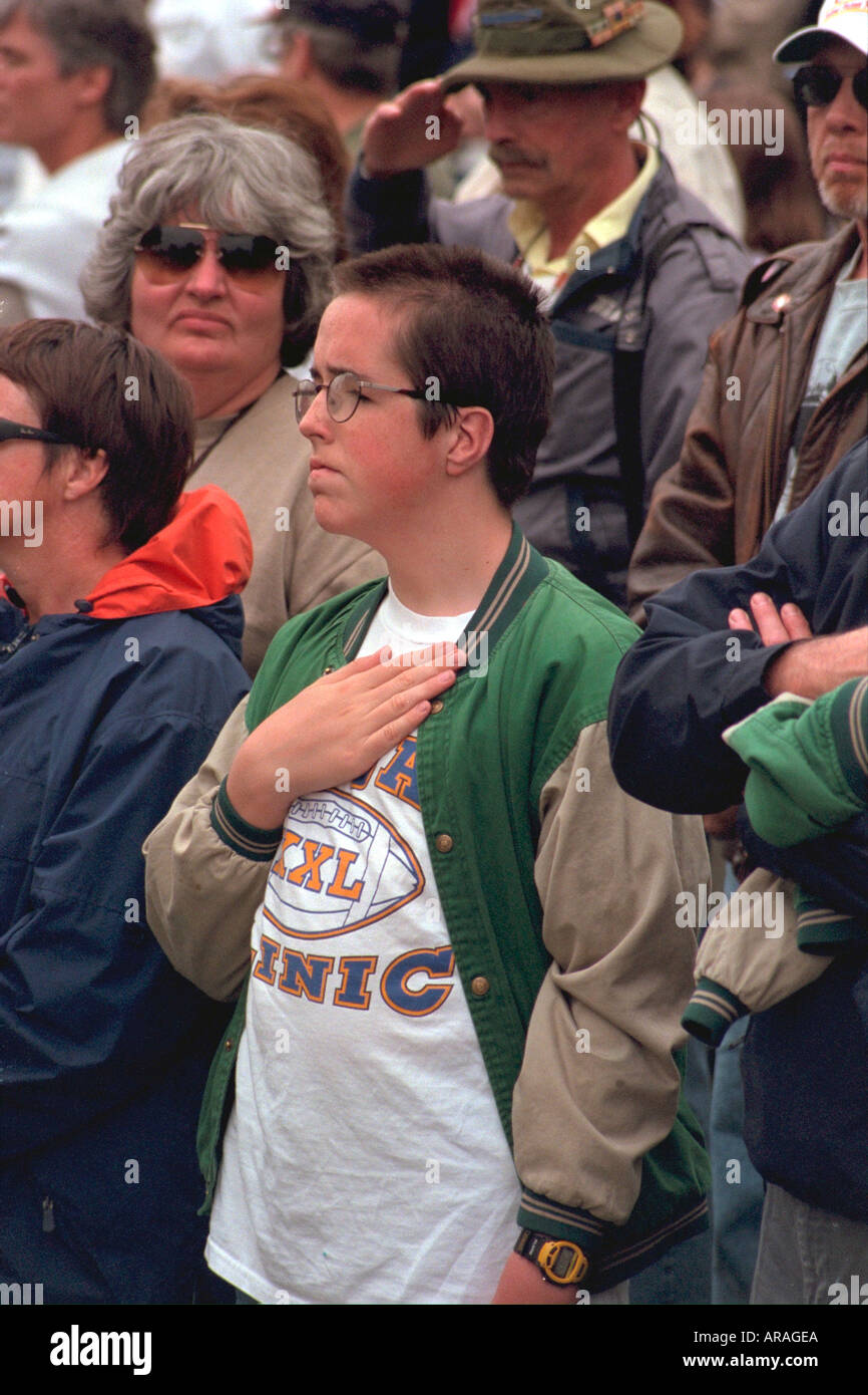 Pledging allegiance hi-res stock photography and images - Alamy