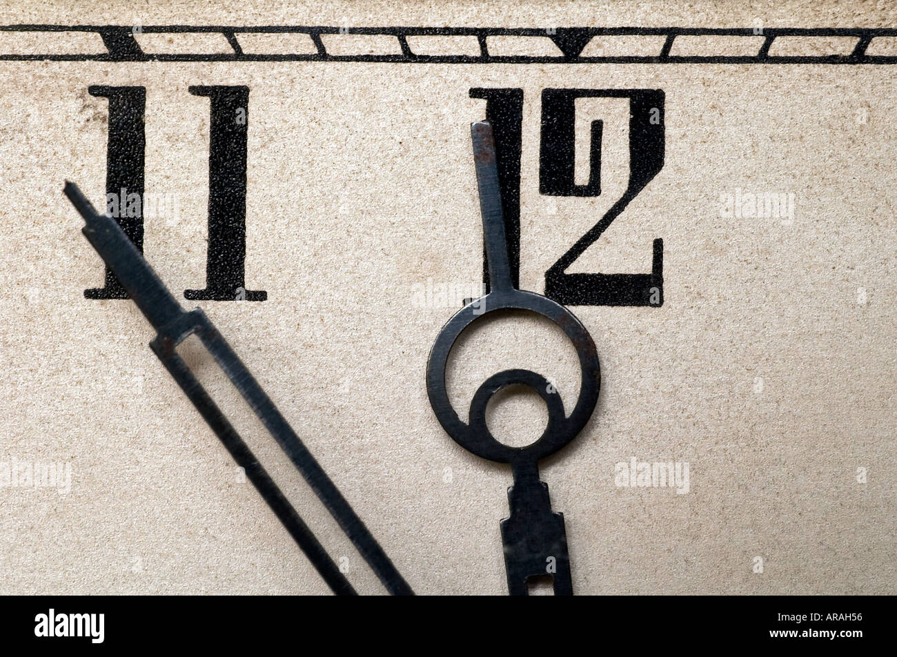 Clock hands numbers 11 hi-res stock photography and images - Alamy