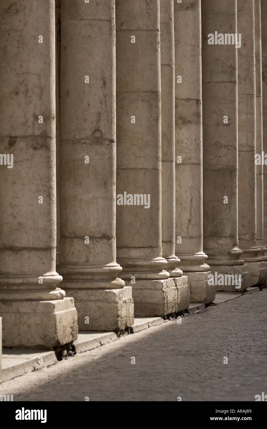 Columns of a Vicenza building Italy Stock Photo - Alamy