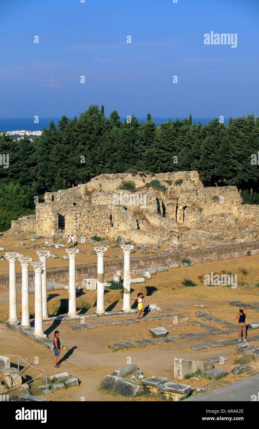 greece dodecanese kos island archaeological site of the asklepeion ...