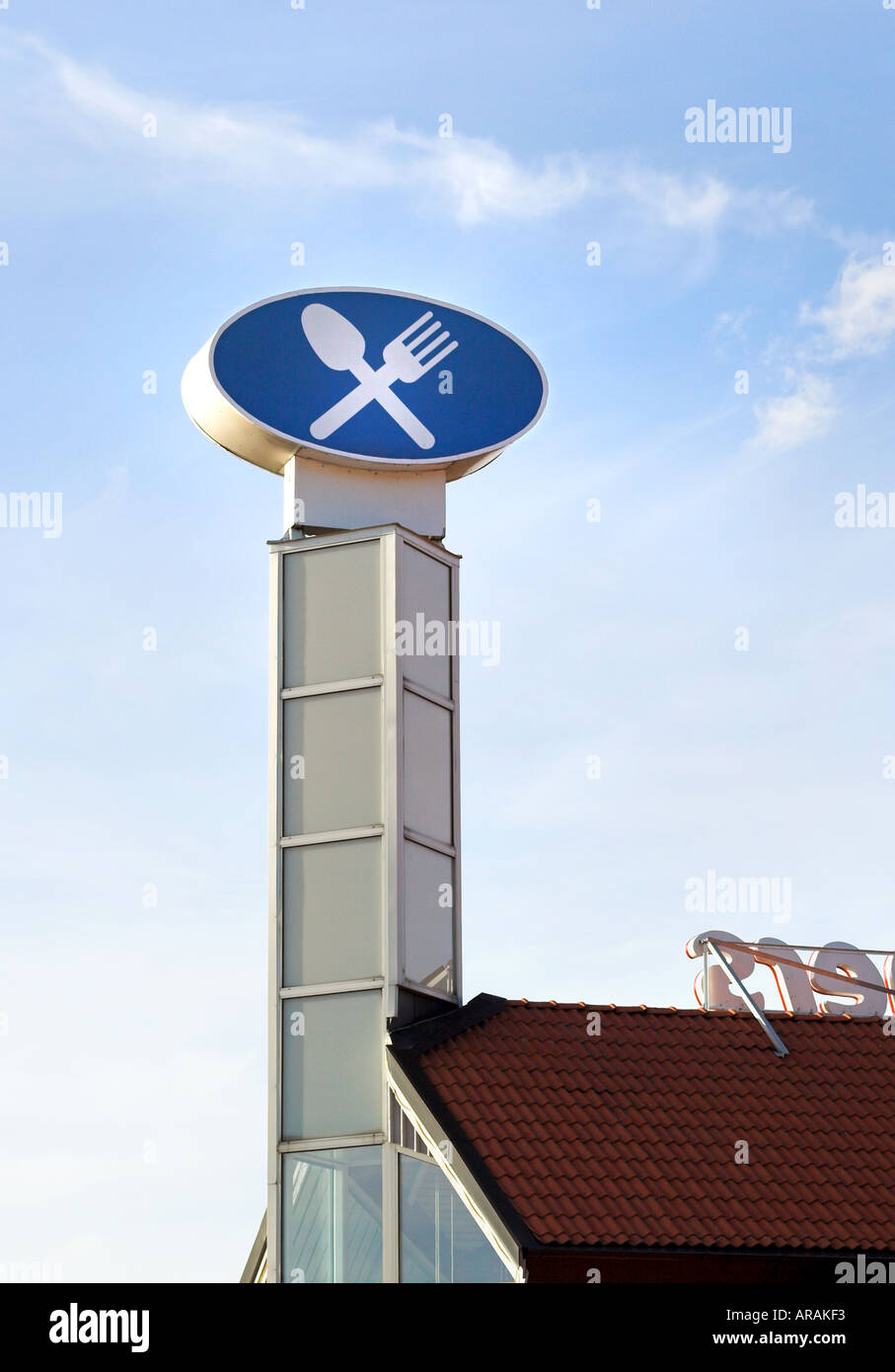 Roadside restaurant sign Stock Photo - Alamy