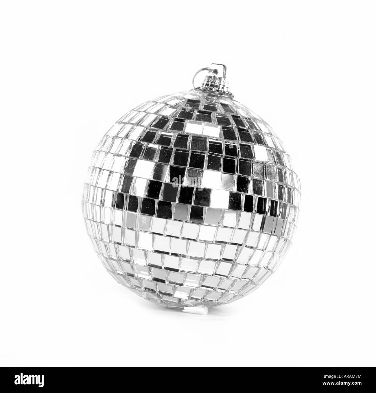 Christmas balls decoration isolated Black and White Stock Photos ...