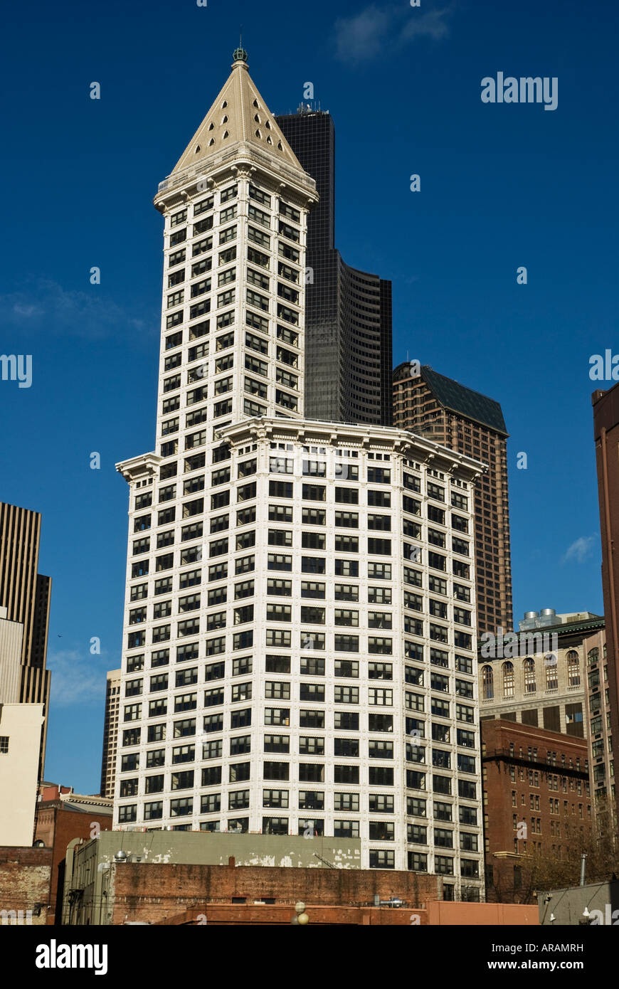 Smith Tower in downtown Seattle Washington Stock Photo - Alamy