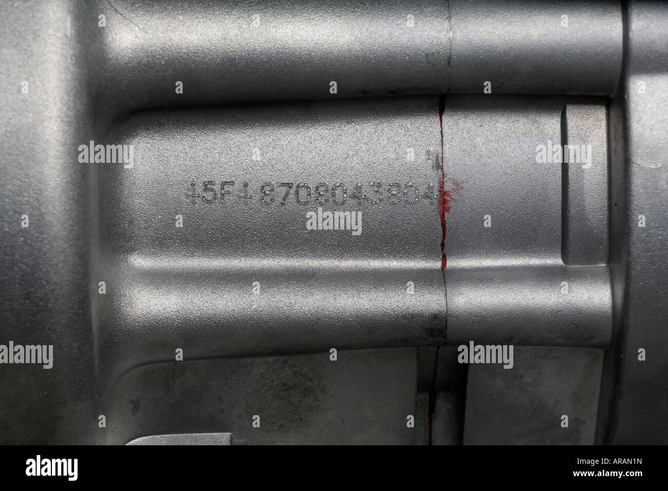 Internal combustion engine split crankcase seal Stock Photo - Alamy