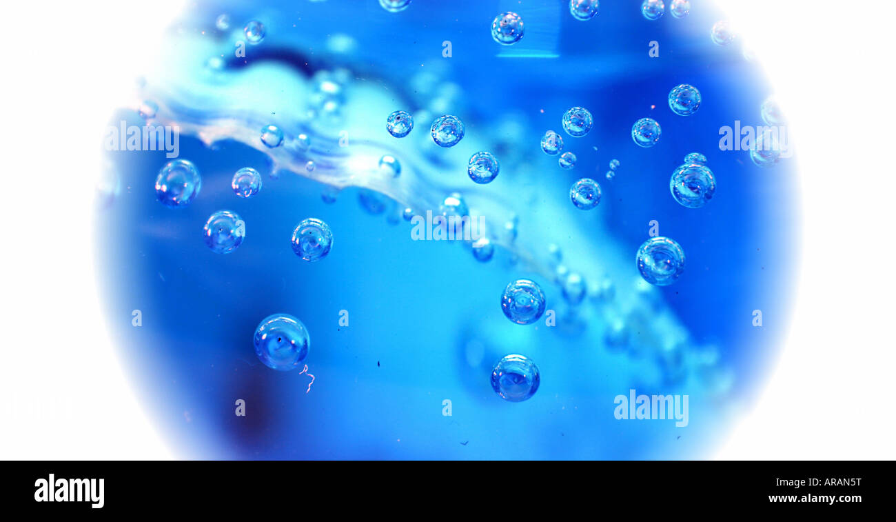 Blue bubble background Stock Photo - Alamy