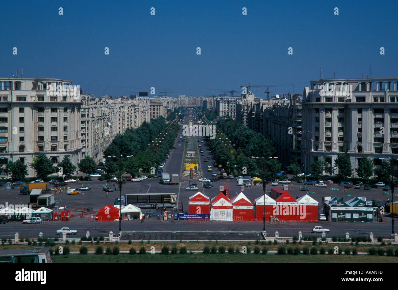 Union boulevard Bucharest Romania Stock Photo - Alamy