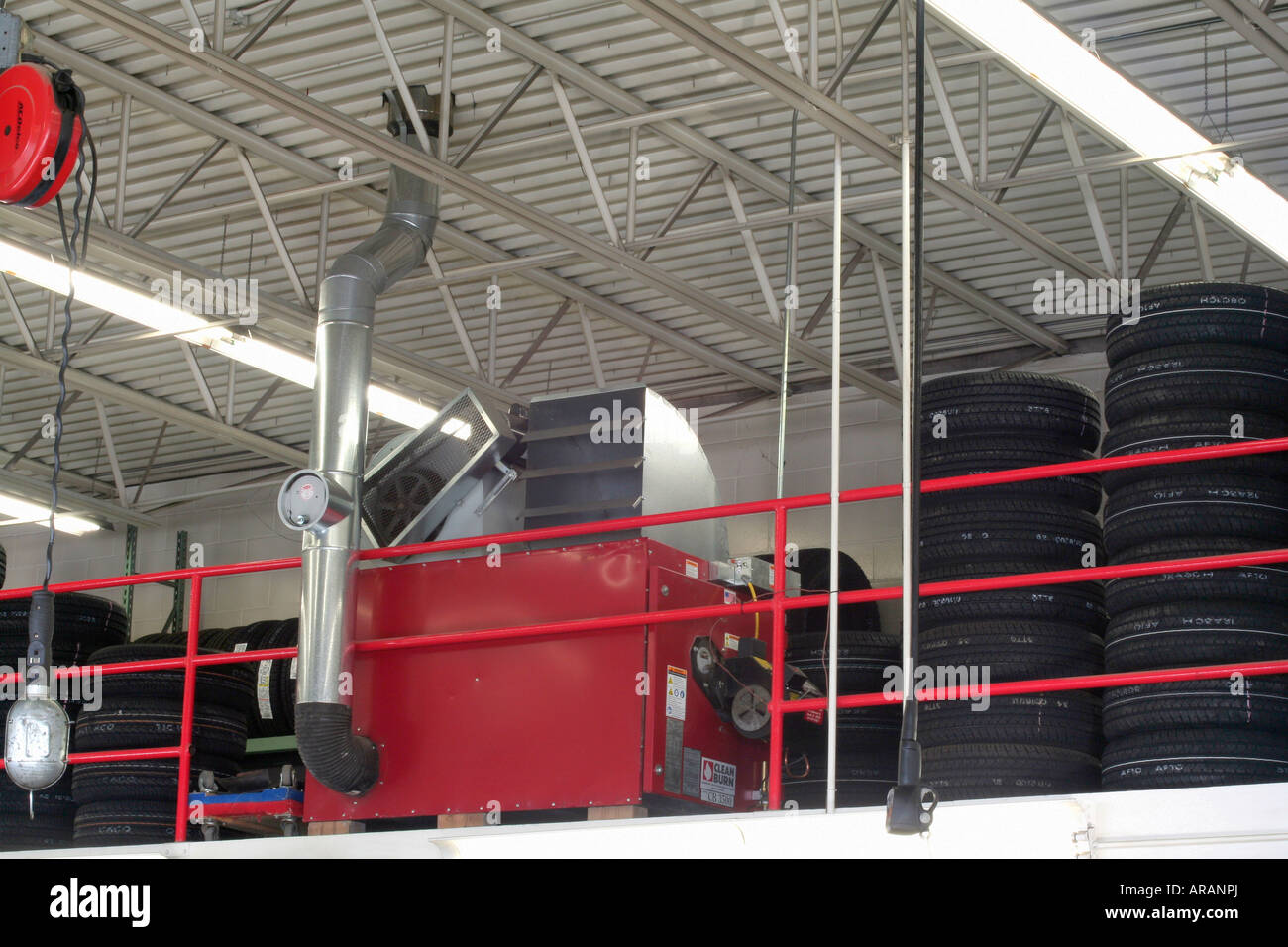Waste oil furnace for industrial building Stock Photo - Alamy