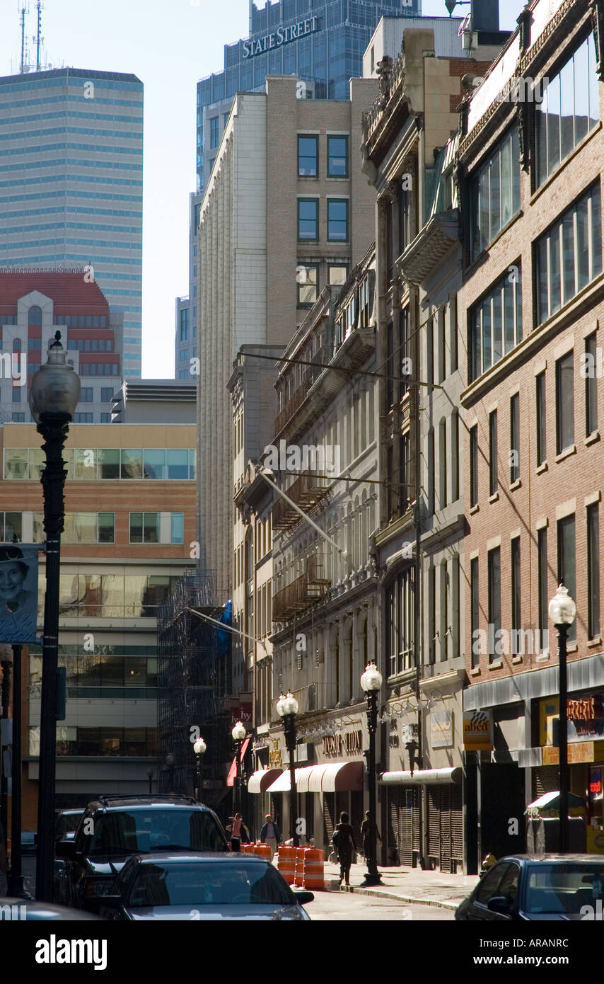 street scene in downtown boston Stock Photo - Alamy