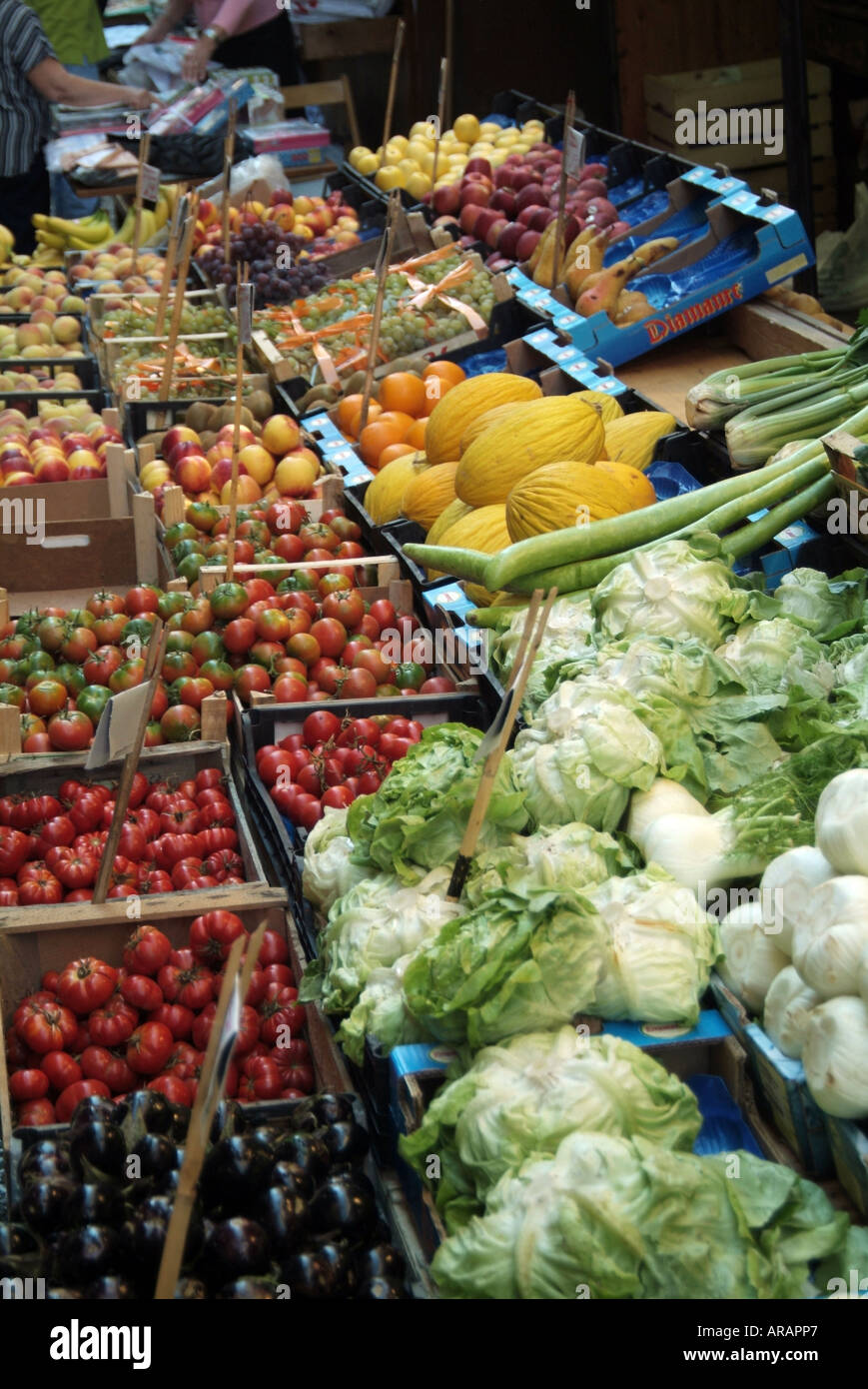 market, stall, vegetables, healthy, food, diet Stock Photo - Alamy