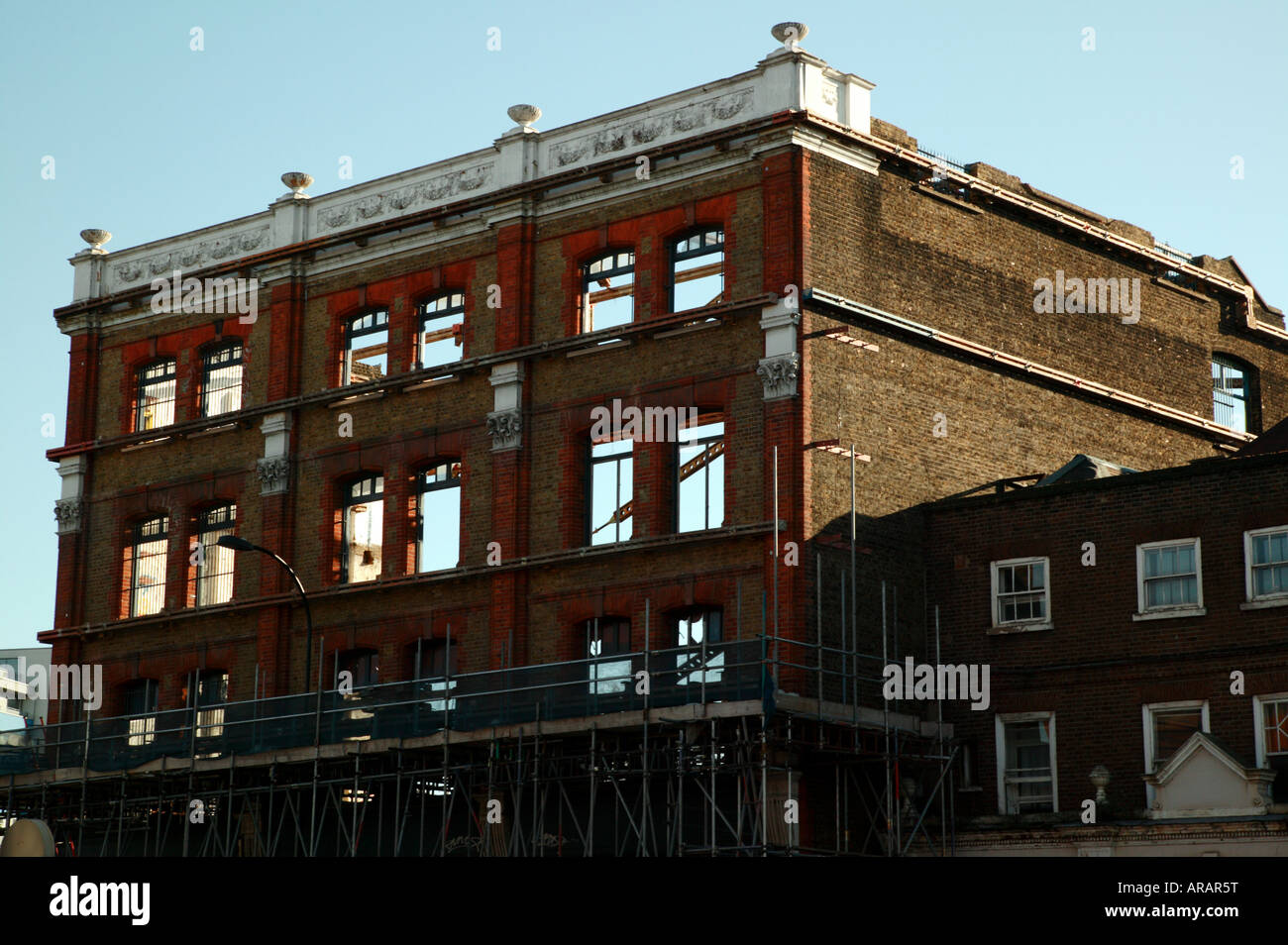 Preserving the shell of the Old Seager Gin Distillery, Deptford Stock ...
