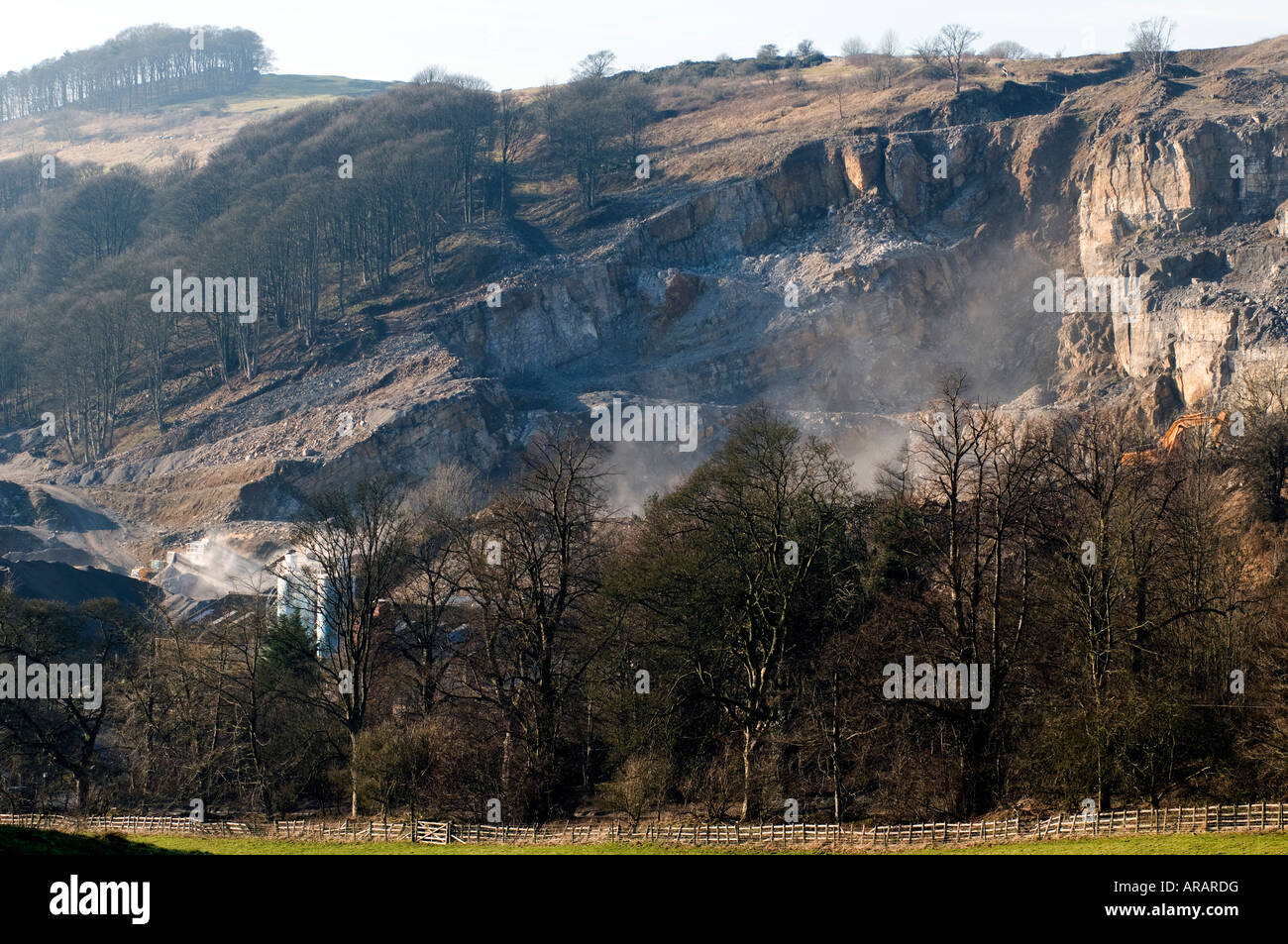 Backdale quarry on Longstone Edge in Derbyshire "Great Britain Stock ...