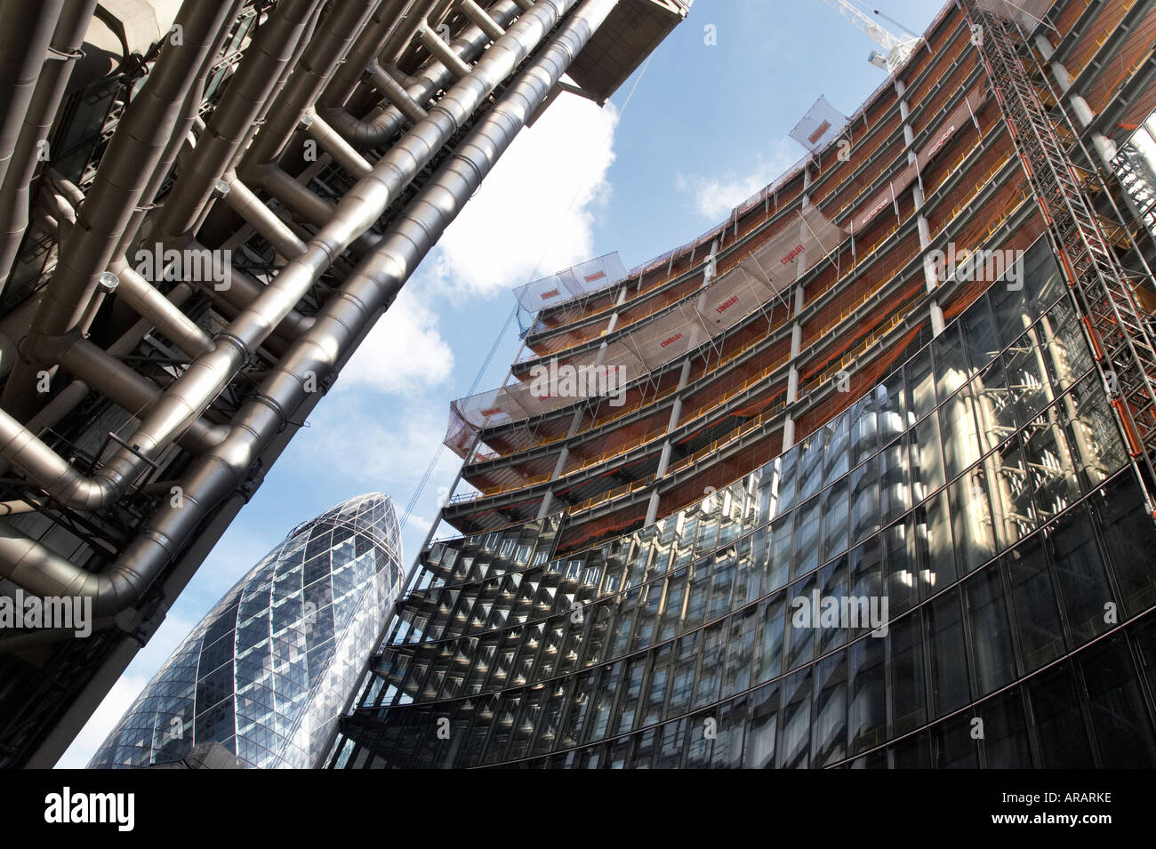 Construction in City of London UK Stock Photo - Alamy