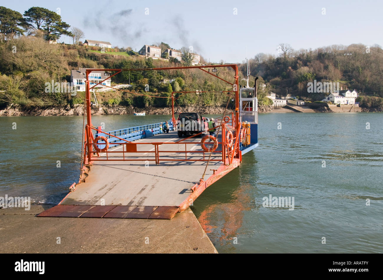 The Fowey to Bodinnick Ferry, Cornwall Stock Photo - Alamy