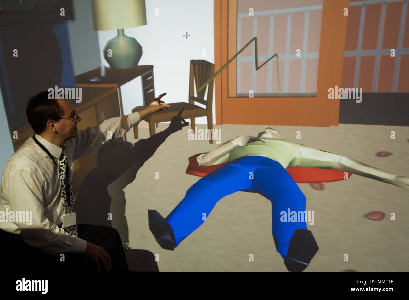 Virtual reality crime scene hi-res stock photography and images - Alamy