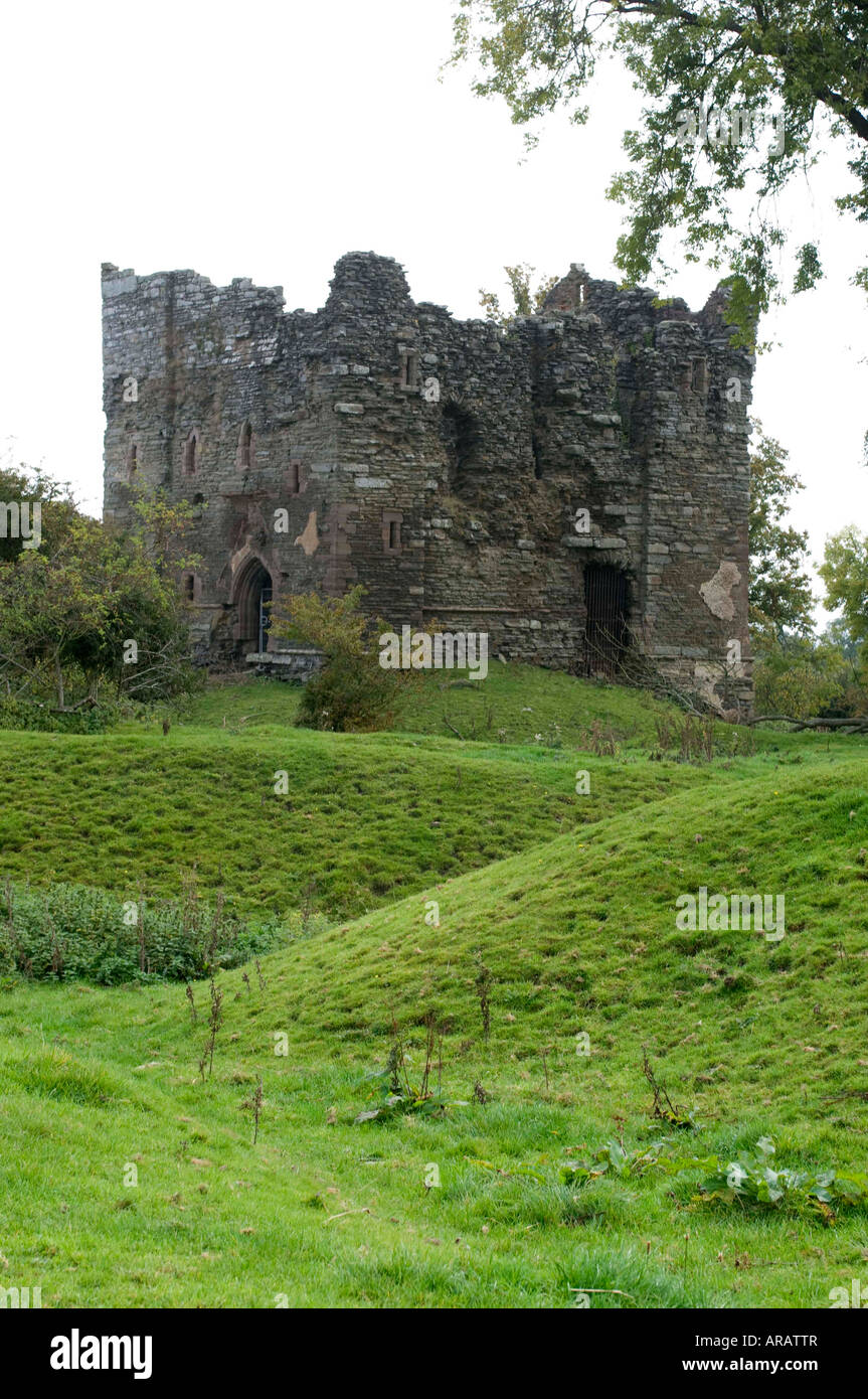 Hopton Castle Shropshire Stock Photo - Alamy