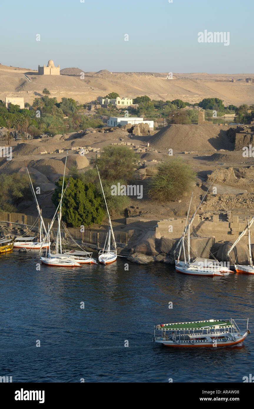 Elephantine Island, River Nile, Aswan, Egypt Stock Photo - Alamy