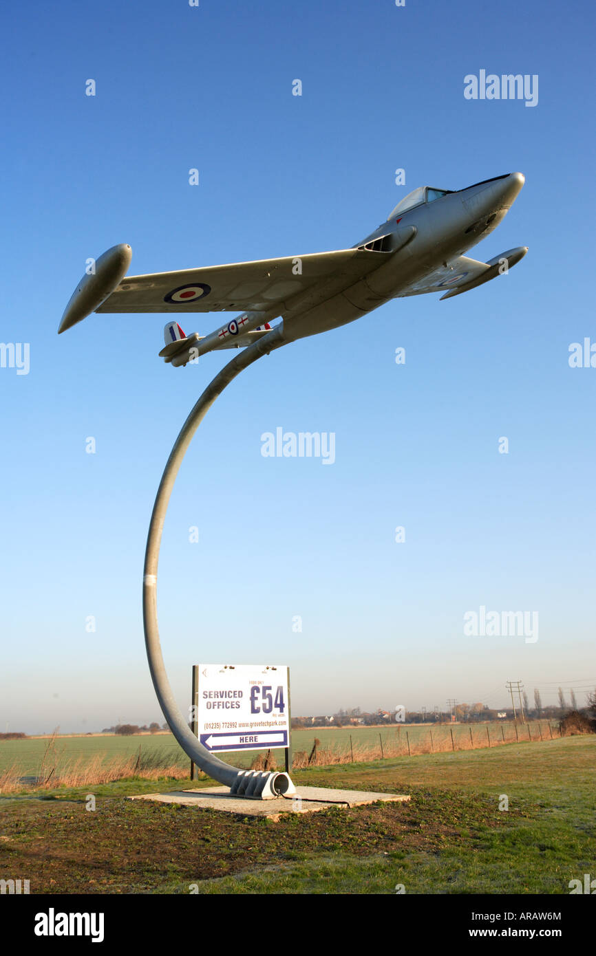 de Havilland DH 112 Venom, at Wantage and grove. circa 2007 Stock Photo ...