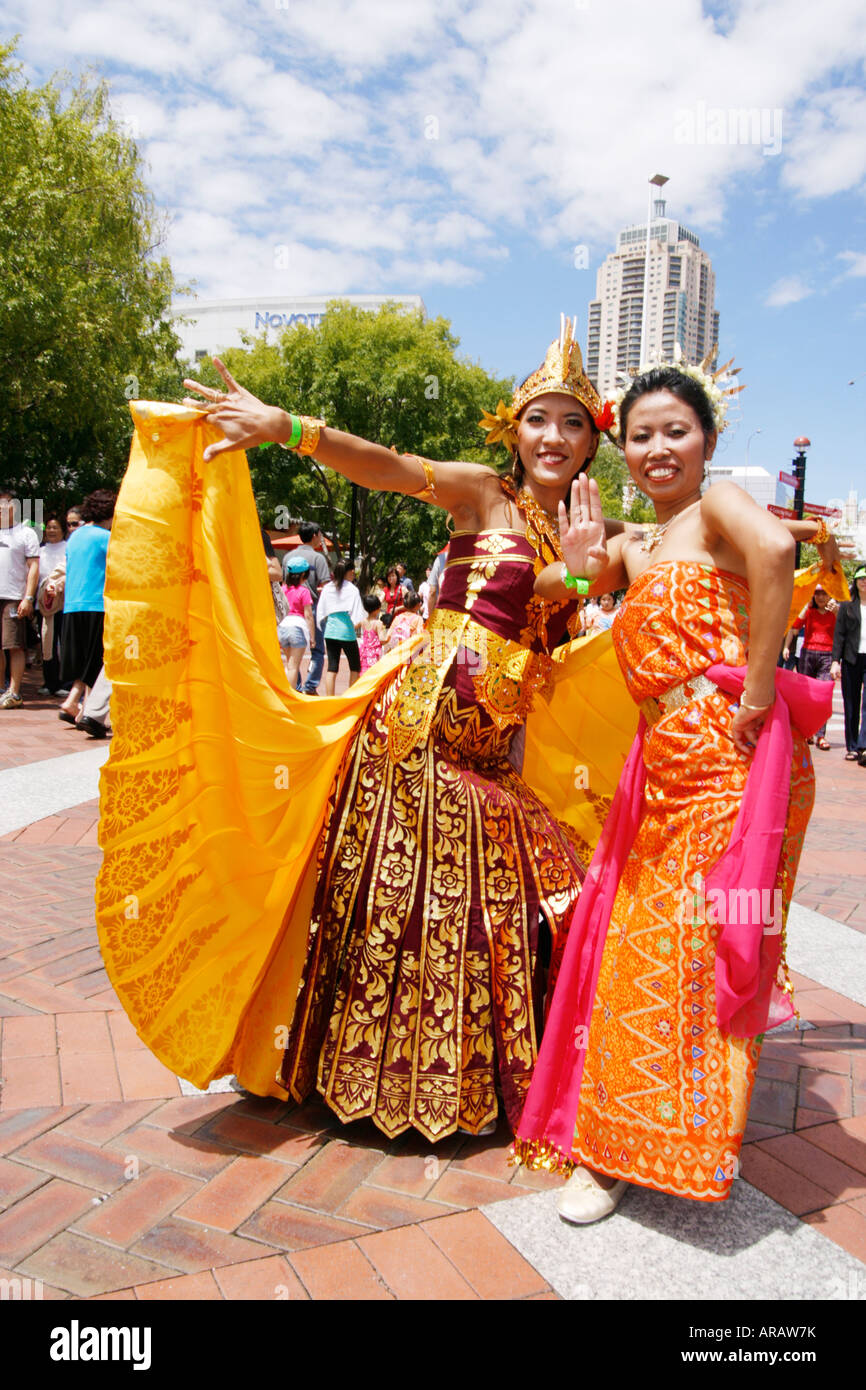 Chinese New Year Parade Female Performers Stock Photo - Alamy