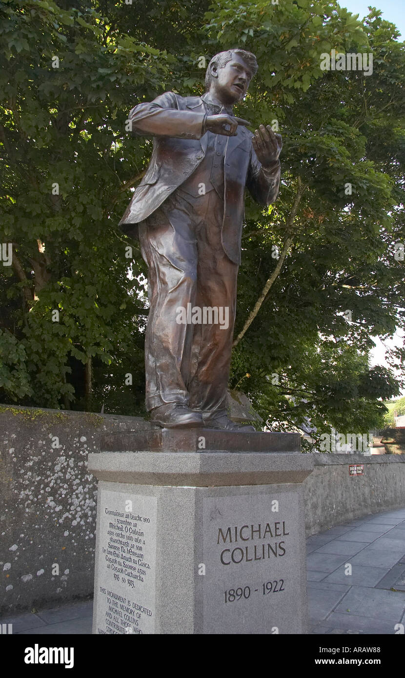 statue of Michael Collins Stock Photo - Alamy