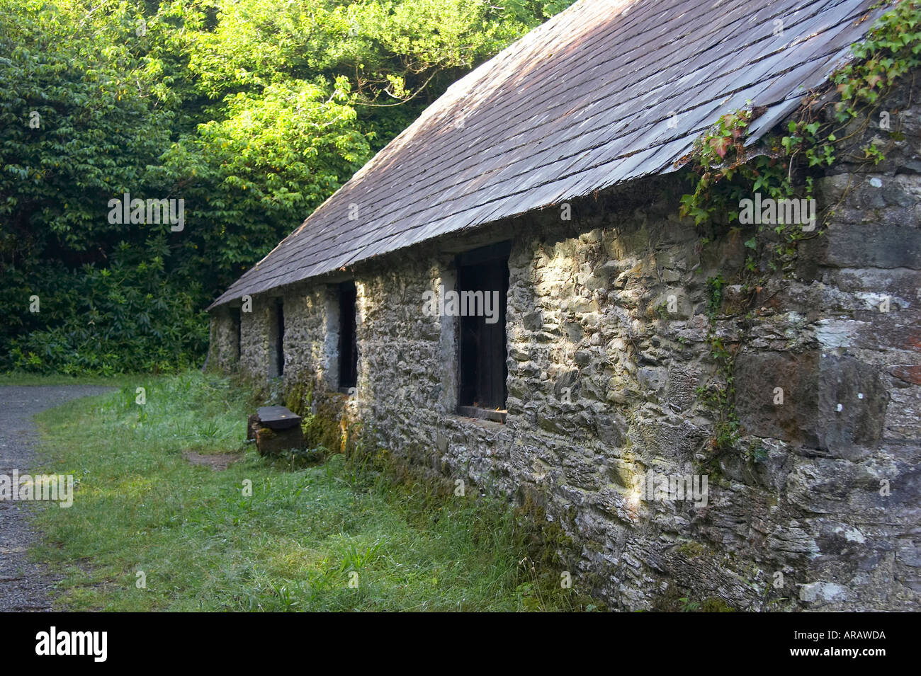stone hut in the wood Stock Photo - Alamy