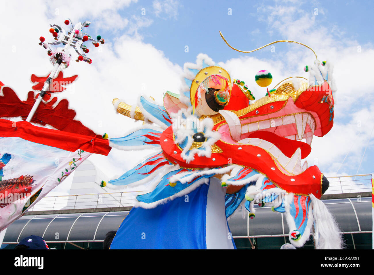 Chinese New Year Parade Dragon Float Stock Photo - Alamy