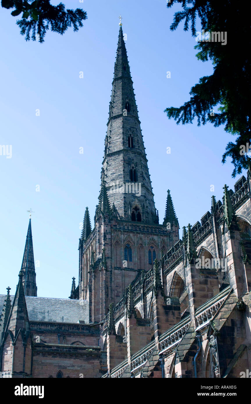 Lichfield Cathedral. Staffordshire Stock Photo - Alamy