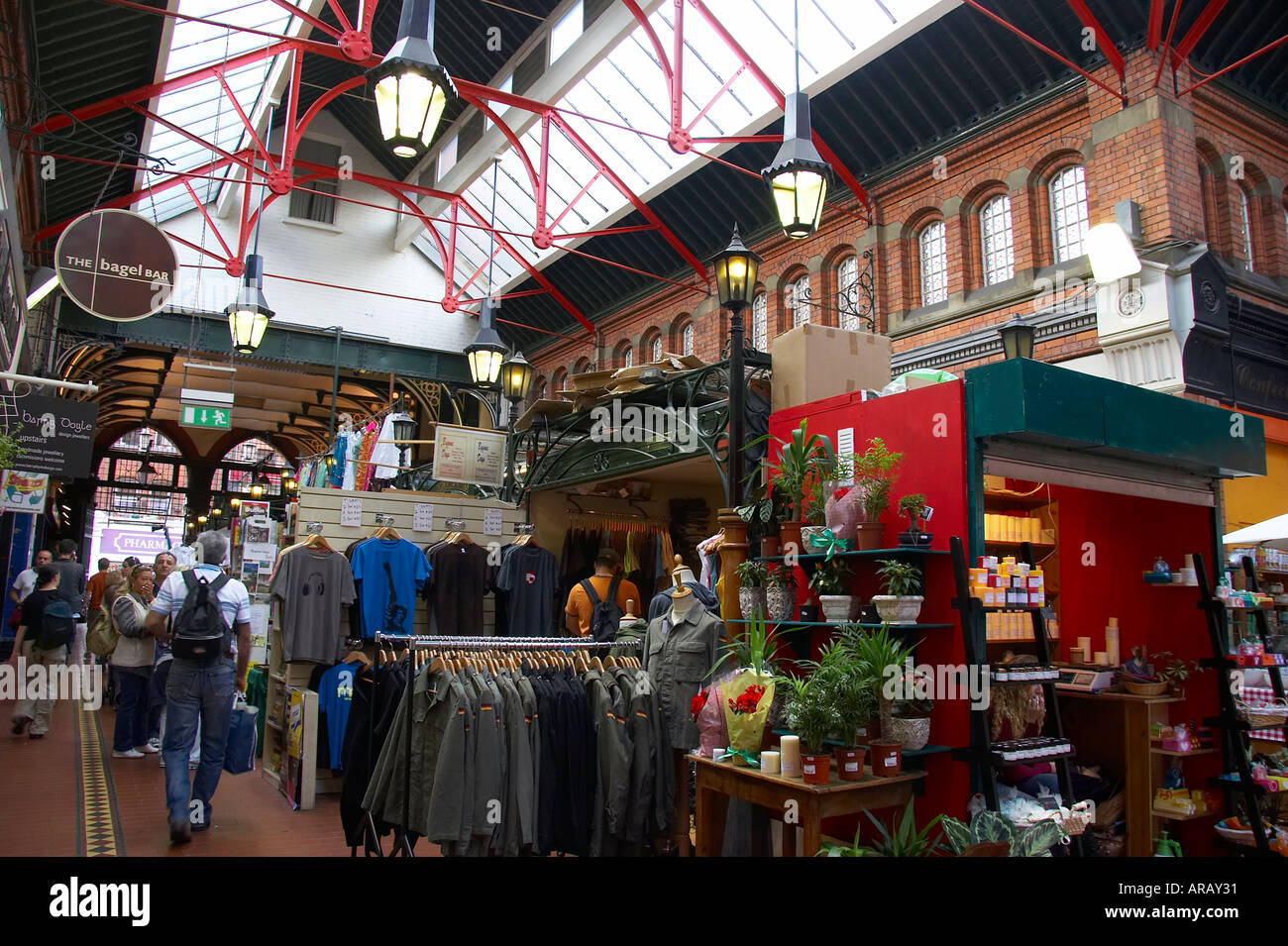 indoor market in Dublin Stock Photo - Alamy