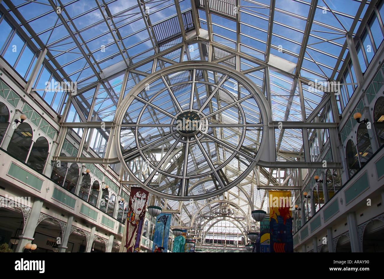 modern architecture in shopping mall Stock Photo - Alamy